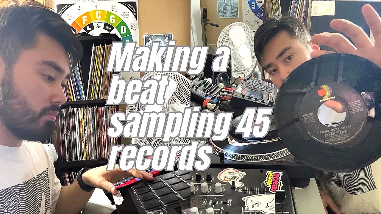 Making a Beat Sampling 45 Records - YouTube