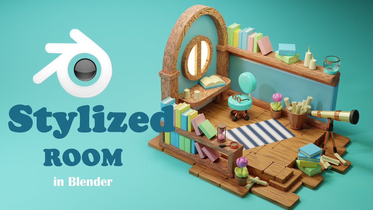 Basic 3D Room in Blender - 3D Modeling Timelapse - YouTube