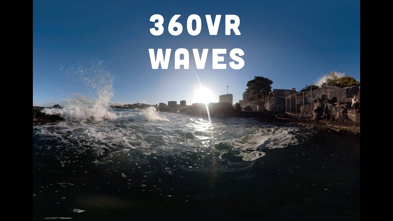 Waves on the Lava Coast of Catania - YouTube