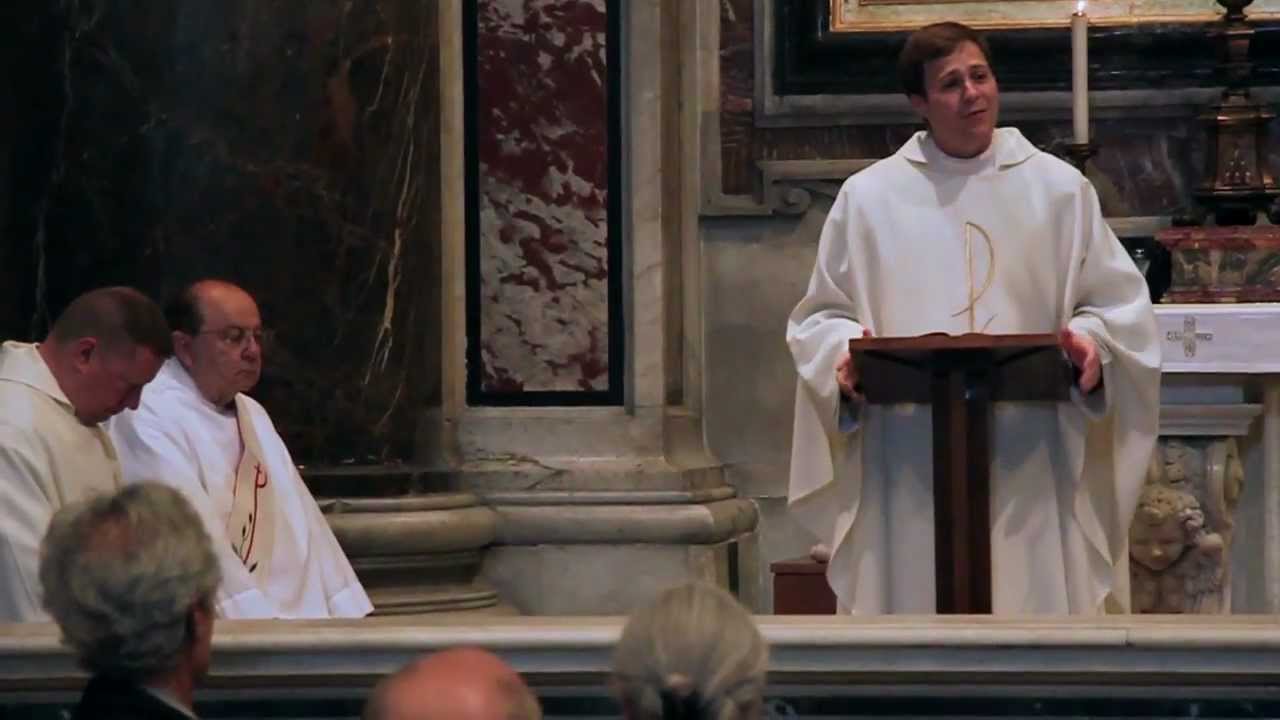 Fr. John Eckert: Homily during the Rome ad limina pilgrimage - YouTube