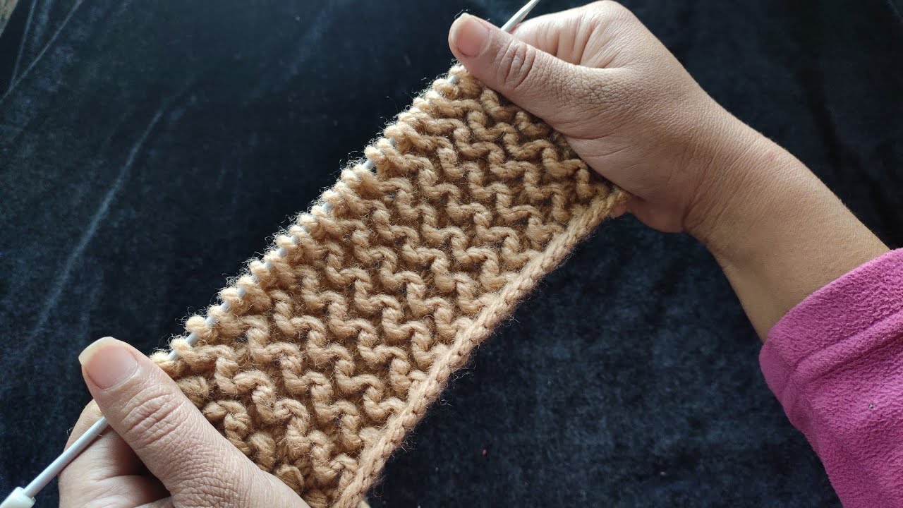 Vertical weaves knitting design|| beautiful weaves bunai design|| lehar ...