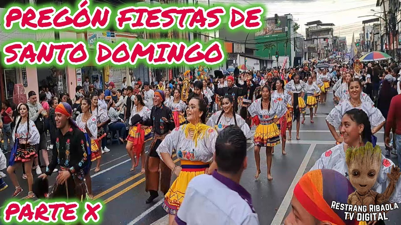 Pregón Fiestas de Cantonización (57 años) de Santo Domingo de los ...