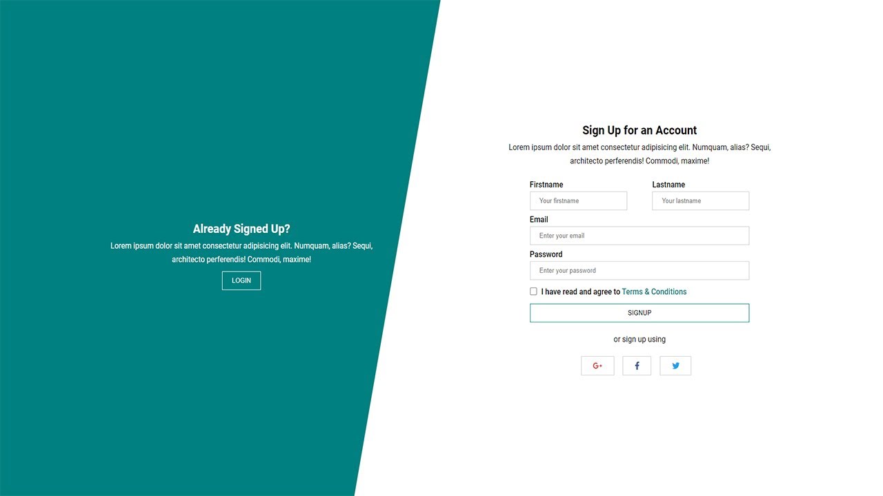 How To Create A Sign Up Form With Clip Path YouTube How To Create A Sign Up Form With Clip Path YouTube