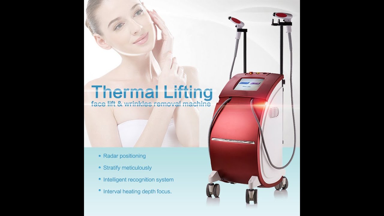 Thermolift Focused RF anti aging machine operation - YouTube