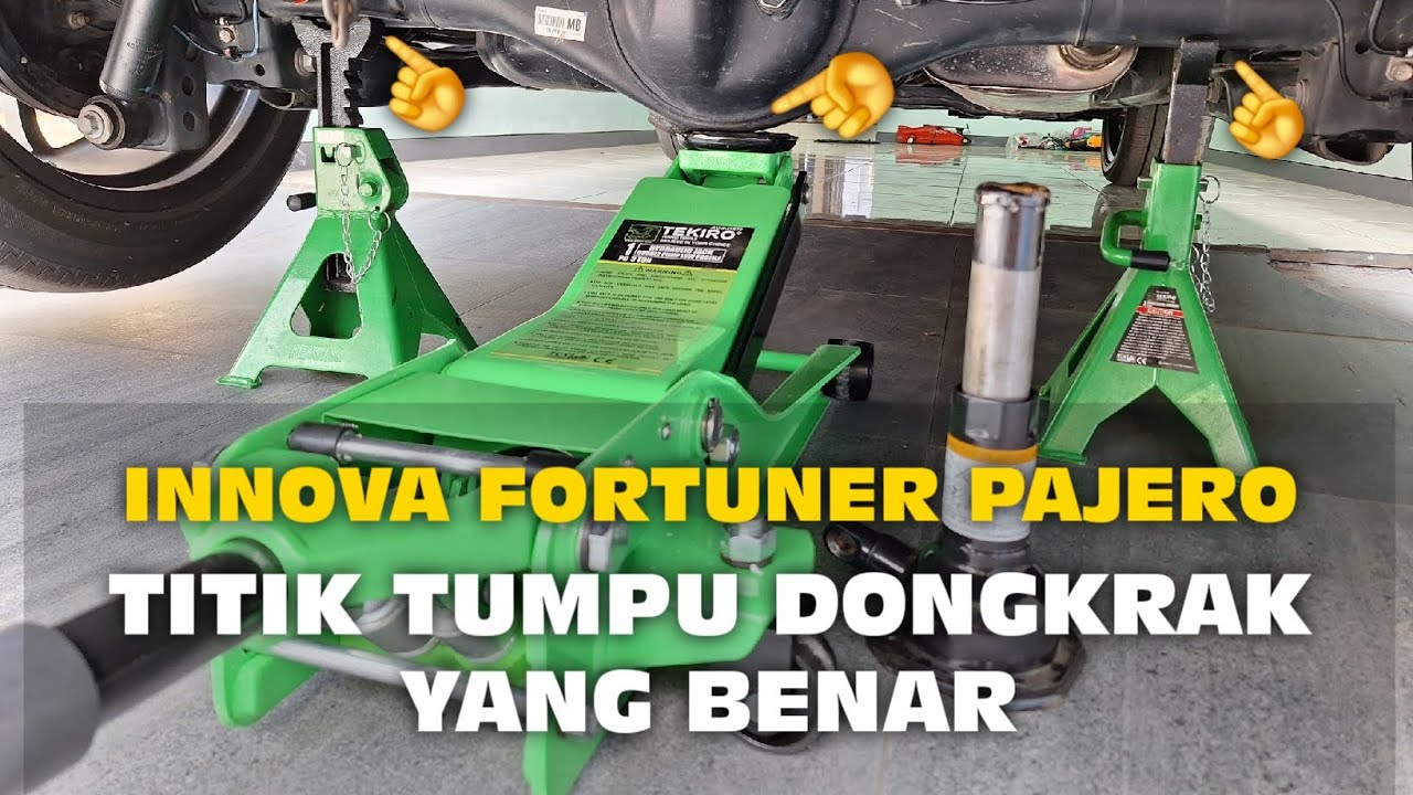 CARA DONGKRAK INNOVA FORTUNER PAJERO || SASIS RANGKA LADDER FRAME - YouTube