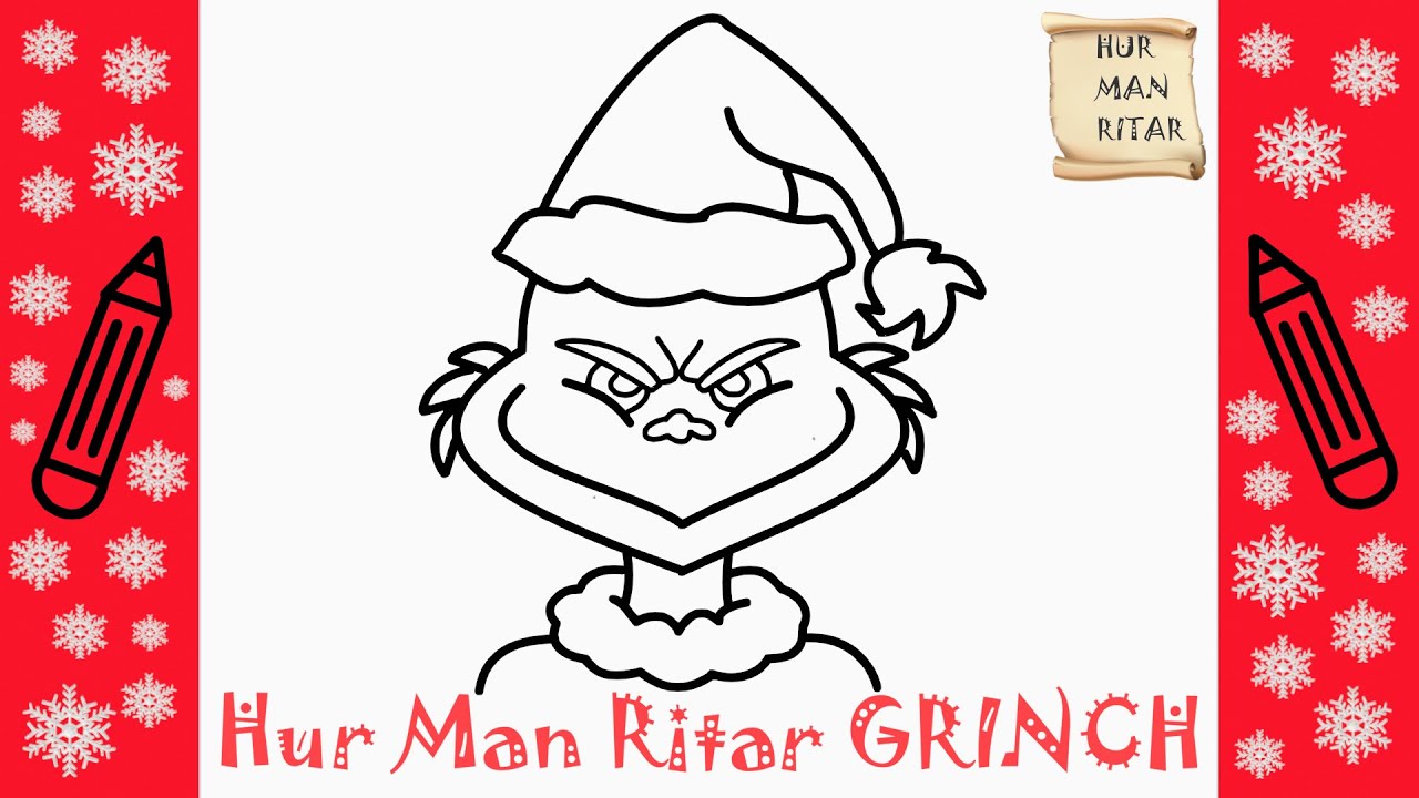Hur man ritar GRINCH | Rita Det Själv | Lär dig att rita enkelt - YouTube