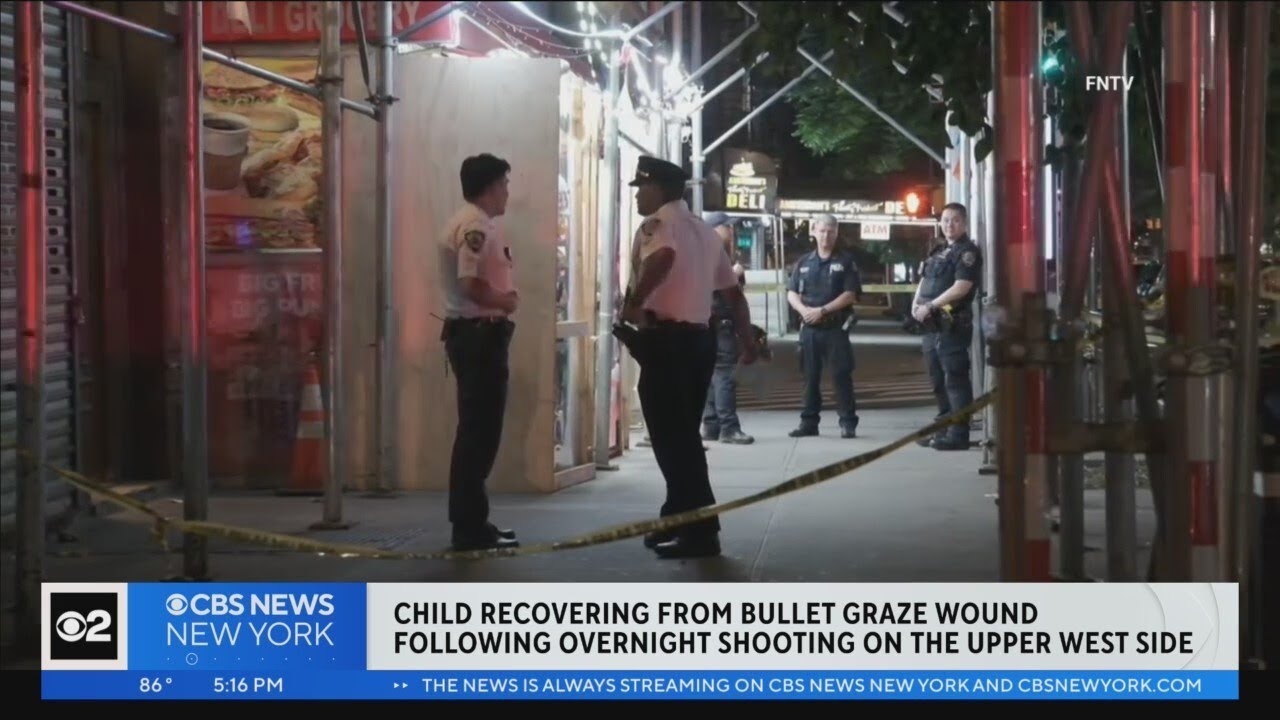 Child grazed by bullet on Upper West Side - YouTube