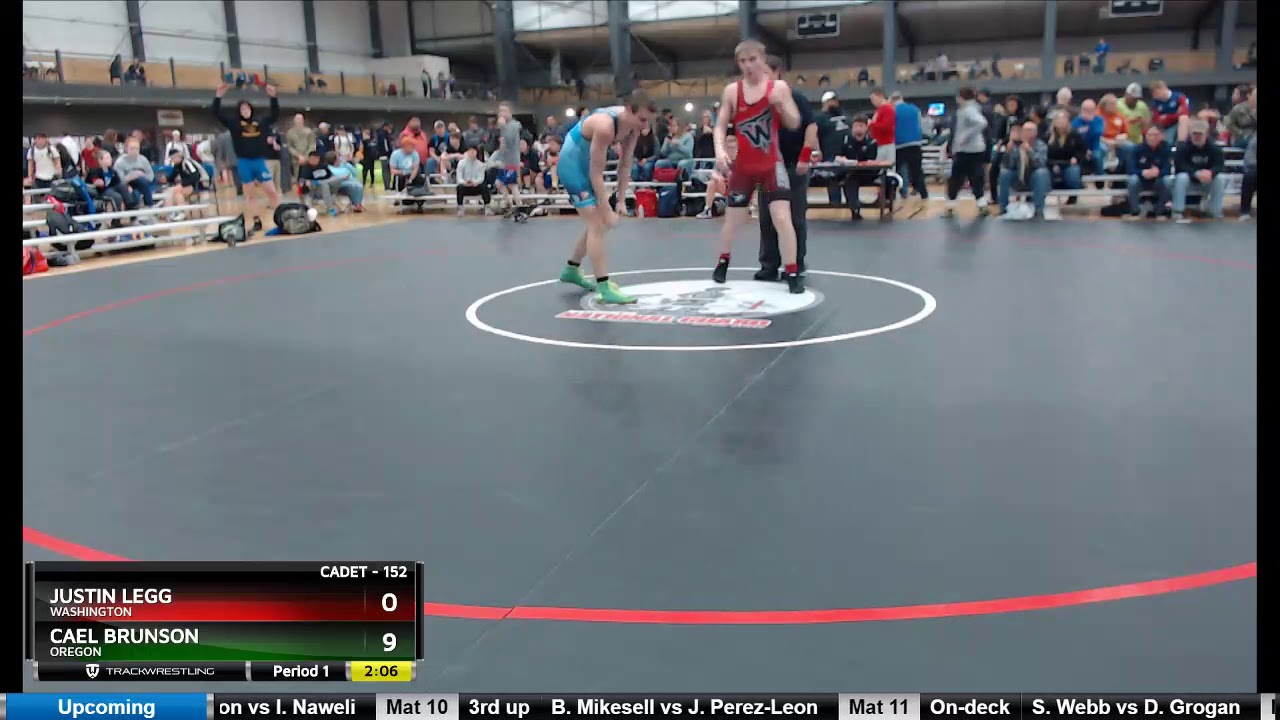 Cadet 152 Justin Legg Washington Vs Cael Brunson Oregon - YouTube