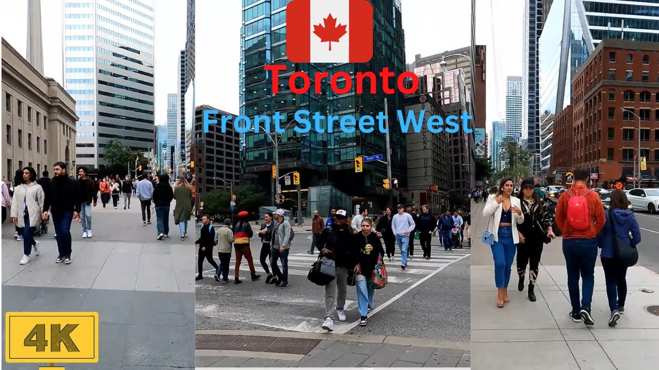 Walking Tour Toronto Front Street West 4K || Virtual Tour Downtown ...
