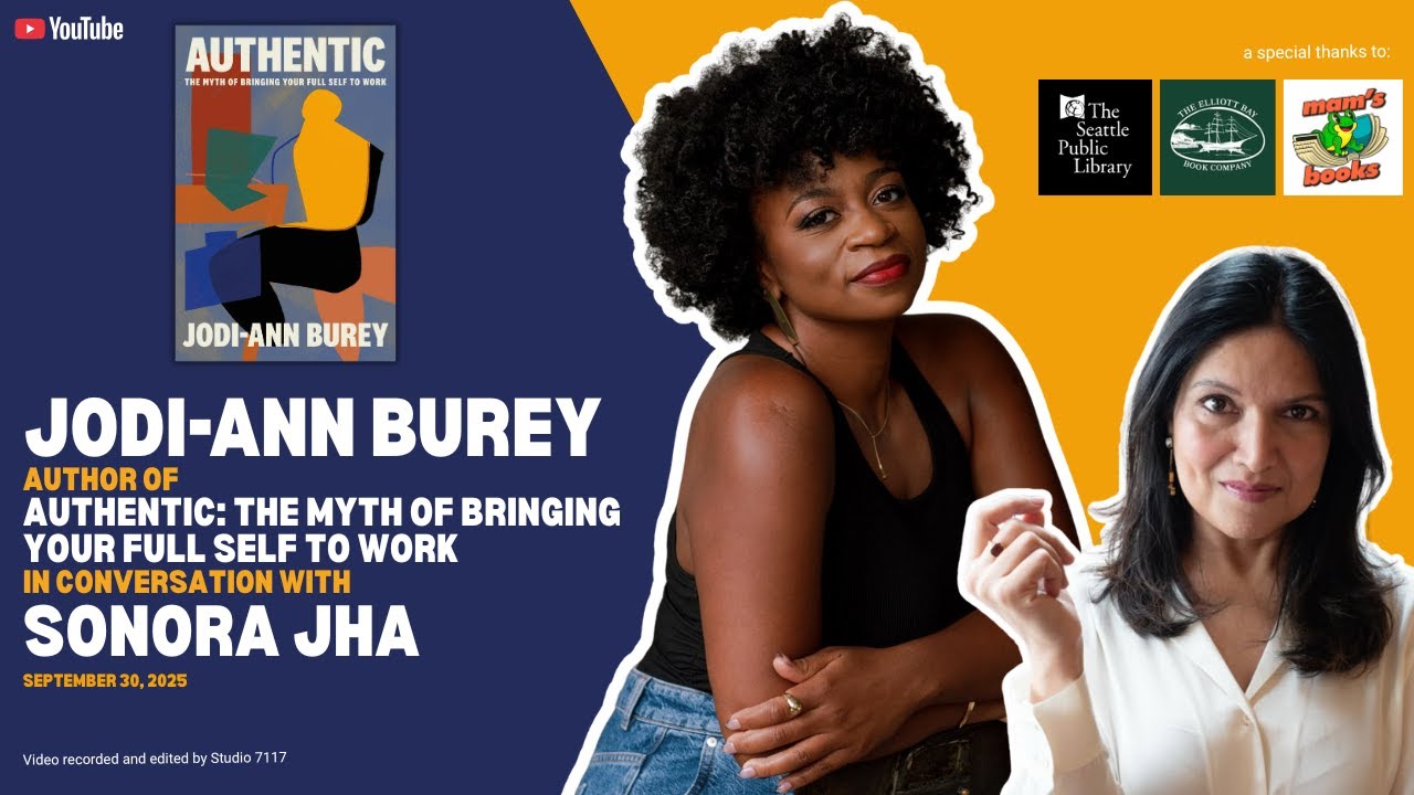 Jodi-Ann Burey: Authentic w/ Sonora Jha (Seattle Public Library) - YouTube