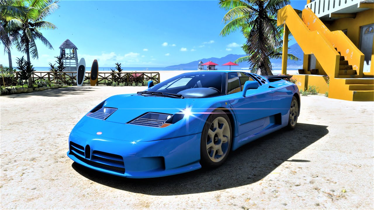 Forza Horizon 5 . Bugatti EB110 Super Sport 1992 . Car Show Speed Jump ...