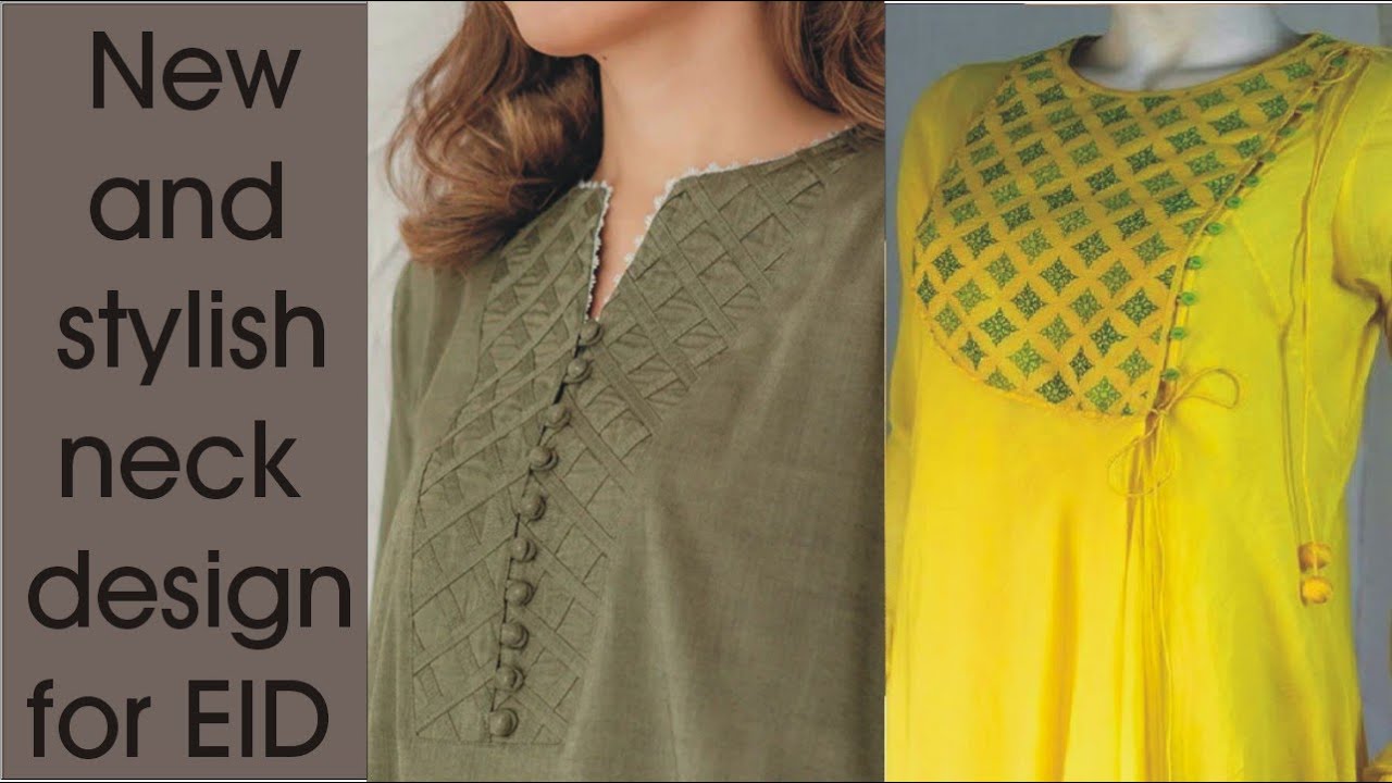 Trendy and beautiful neck designs for EID||new neck designs for girls ...