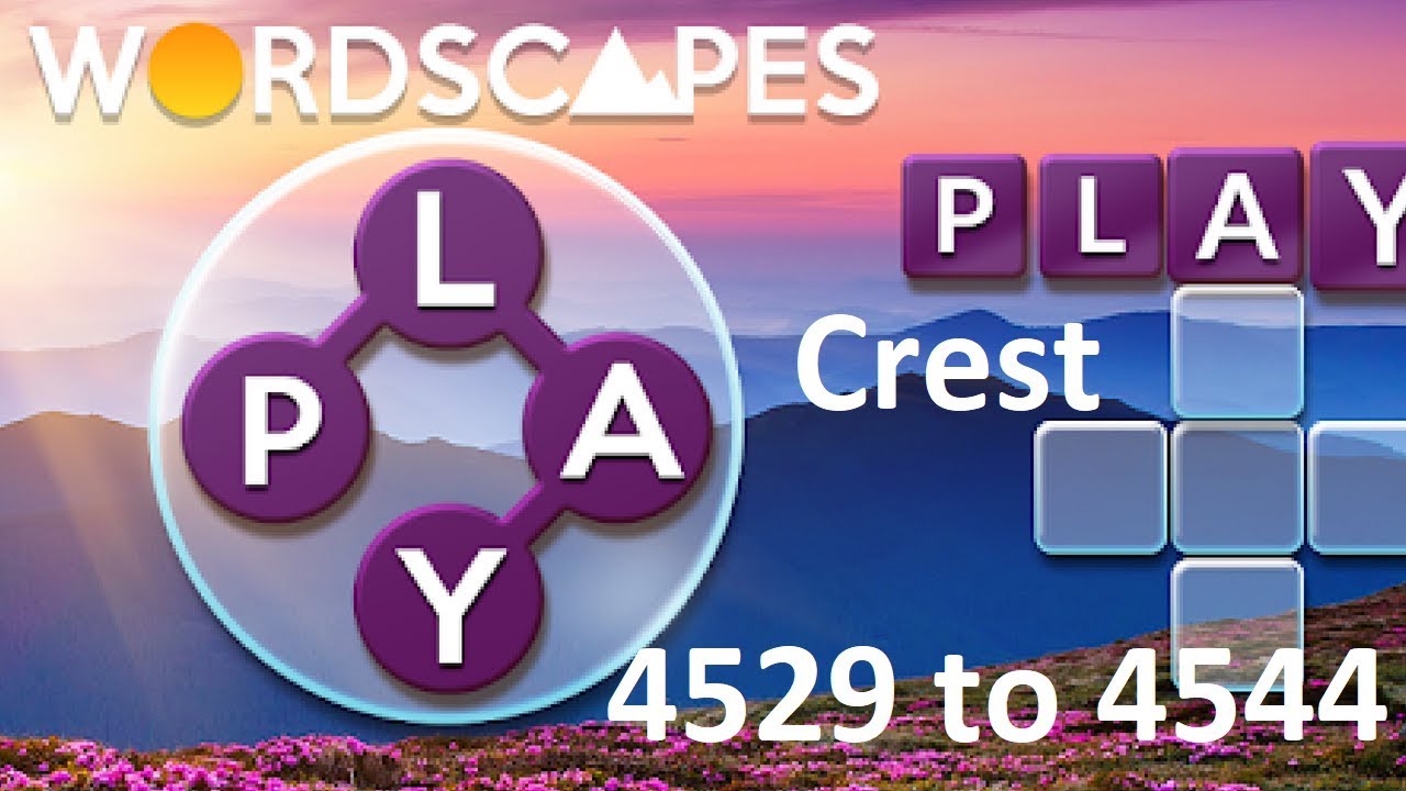 Wordscapes Level 4529 to 4544 - YouTube