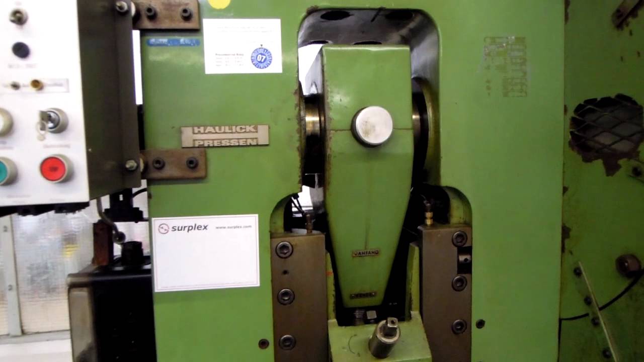 Haulick & Roos Automatic Punching Machine - YouTube
