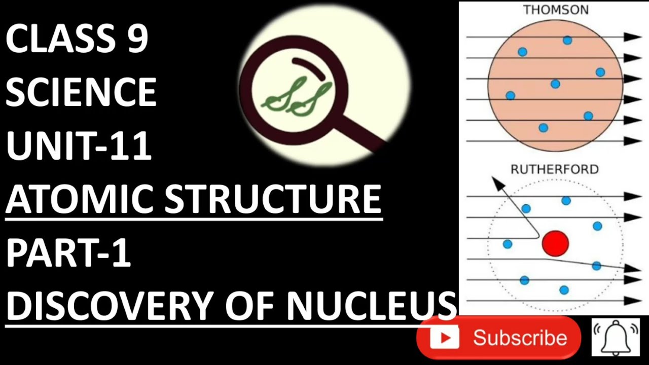 CLASS 9 SCIENCE UNIT-11 ATOMIC STRUCTURE PART-1 DISCOVERY OF NUCLEUS ...