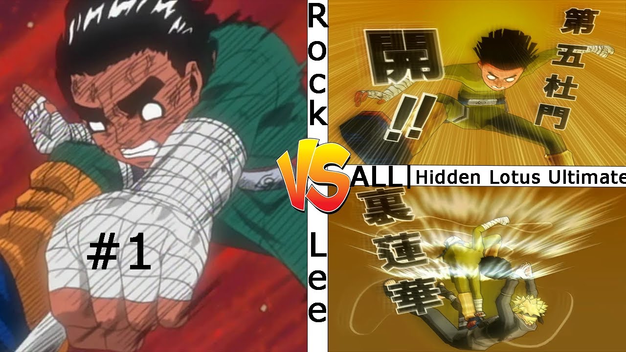 Rock Lee Vs All #1 | Hidden Lotus Ultimate ! | Naruto Ultimate Ninja 3 ...