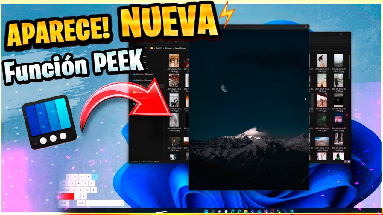 REVELAN! Nueva FUNCIÓN Peek en Windows 11 / Windows con NUEVA FUNCION ...