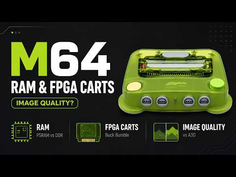 M64’s Hidden Hardware: PSRAM, FPGA Carts & A3D Image Gap