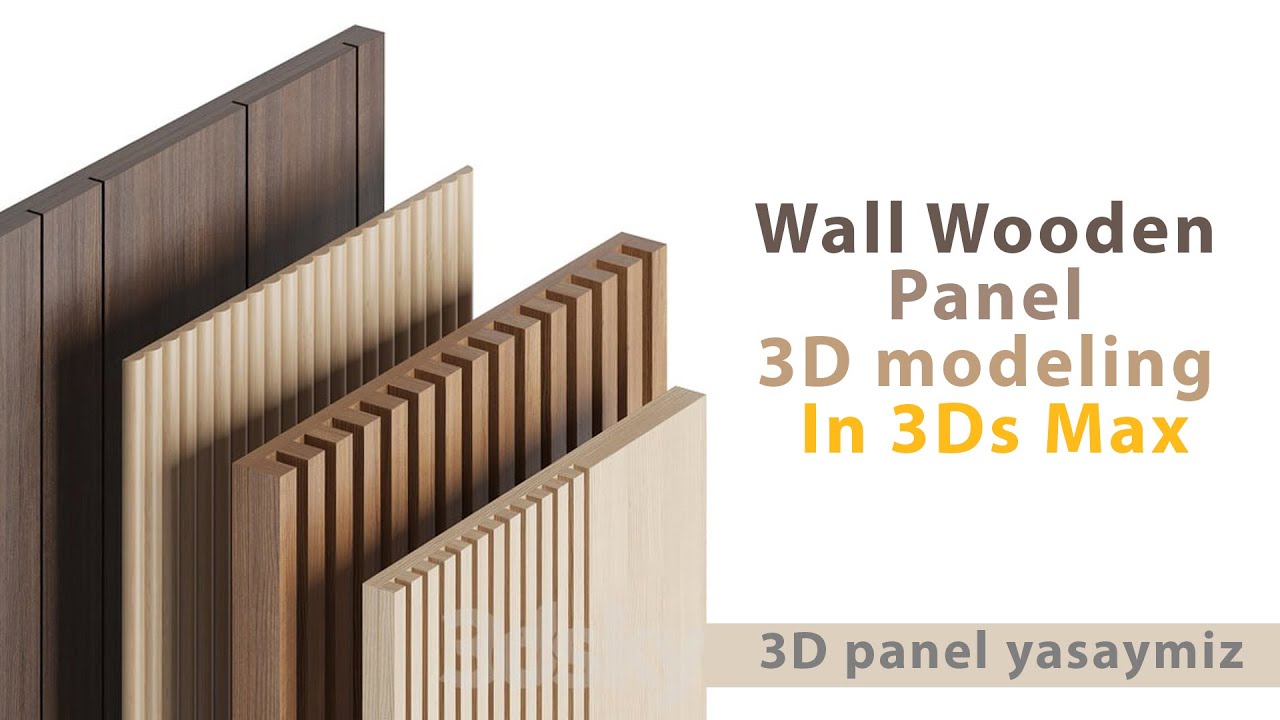 Make 3D wall panel in 3Ds max within 3 minutes - YouTube