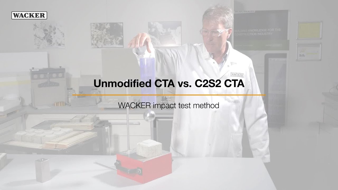 VINNAPAS® - Impact test – Unmodified CTA vs. C2S2 CTA - YouTube