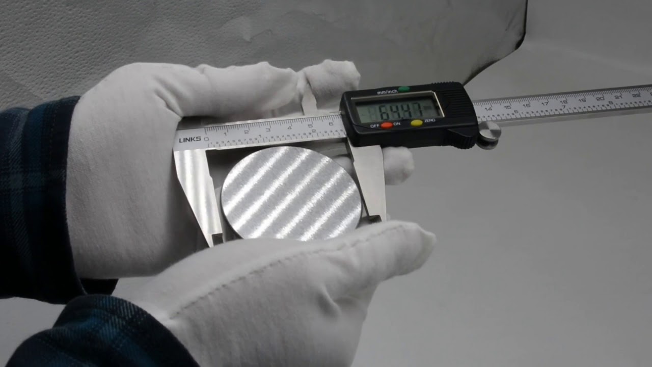 Tungsten circle plate produced by combat - YouTube