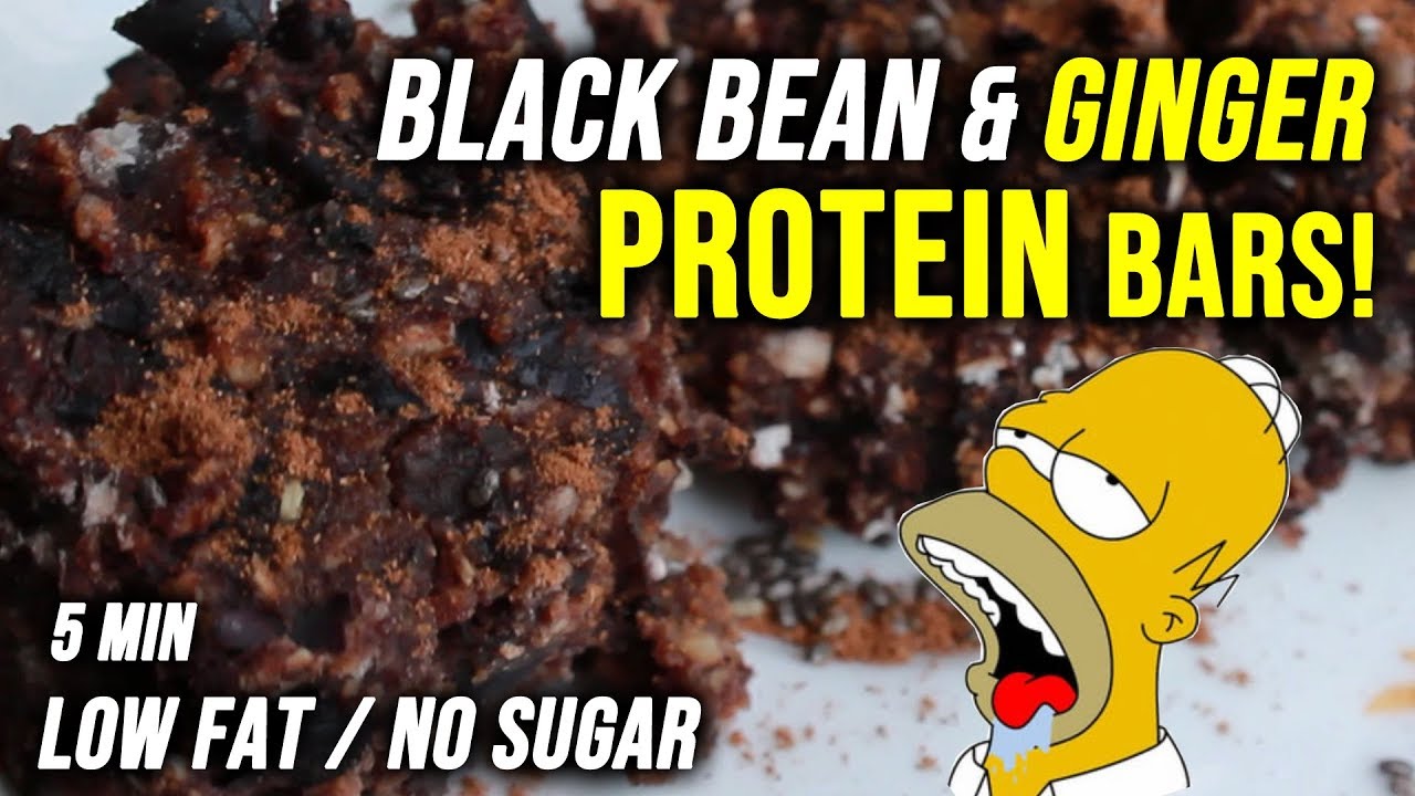 Black Bean & Ginger PROTEIN BARS (Raw) - 5 MIN (Delicious and ...