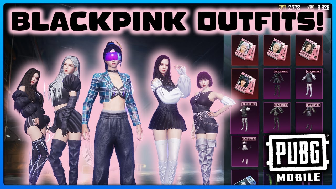 Spending $100 on the BLACKPINK outfits in PUBG MOBILE! - YouTube