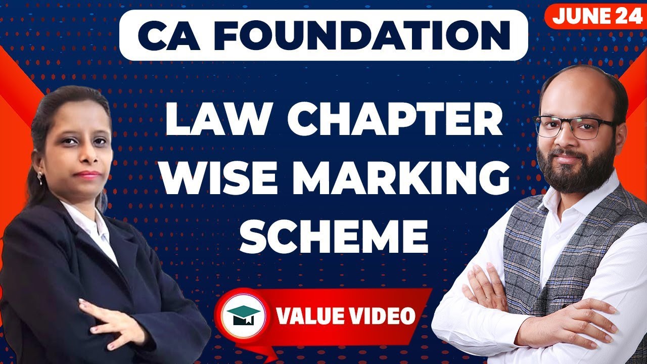 CA Foundation Law Chapter Wise Weightage | Chapter Wise Marking Scheme ...