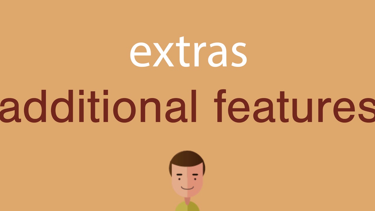 Cómo se dice extras en inglés - YouTube