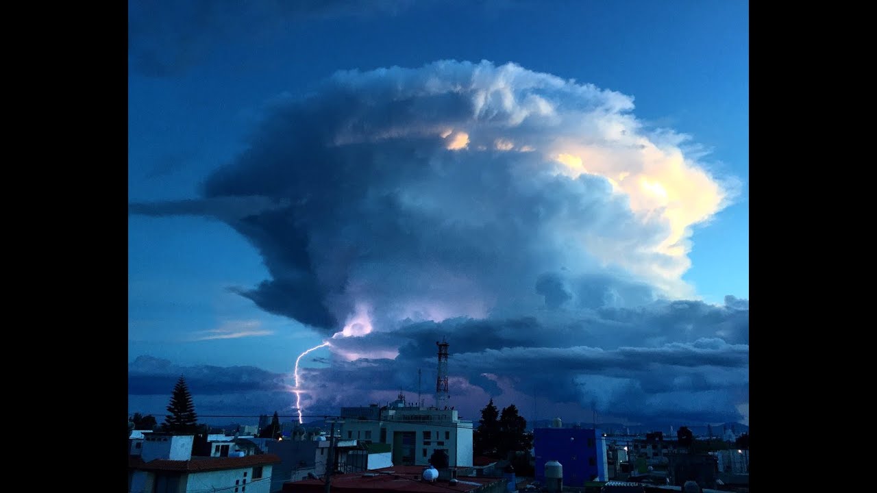 SUPERCELDA PUEBLA ANTES DE LA TORMENTA 17 SEP - YouTube