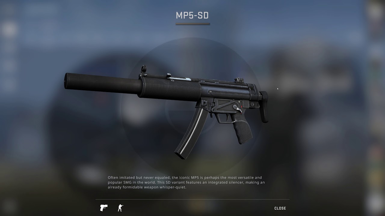 MP5SD CSGO Inspection - YouTube