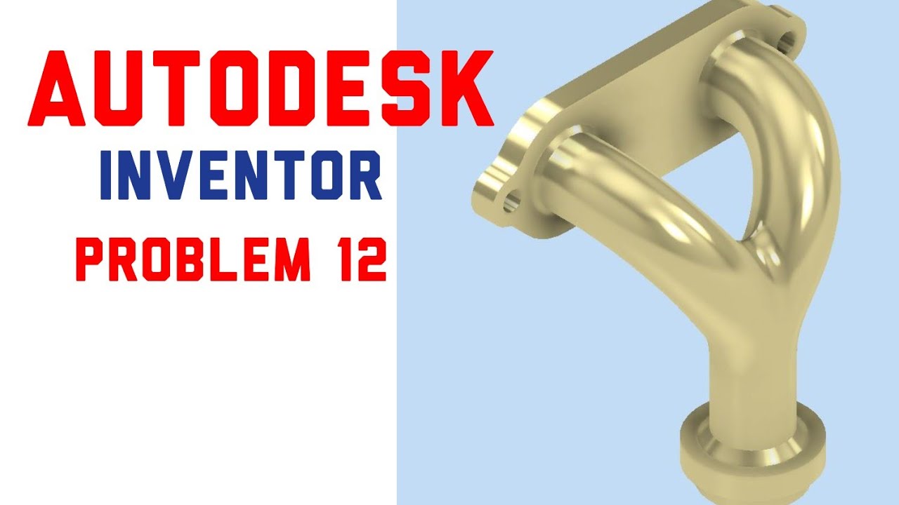 Autodesk inventor problem 12 _ PIPE WITH FLANGE | Technical drawing ...