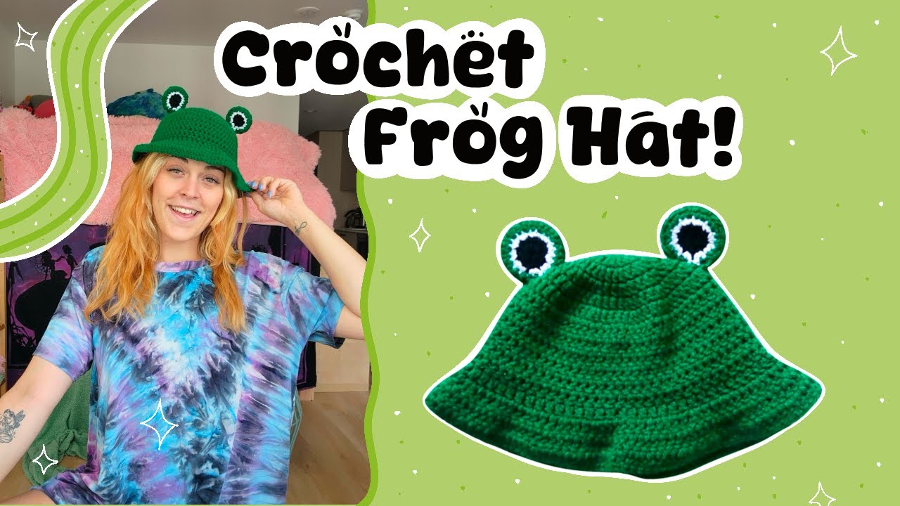 Crochet Frog Eye Bucket Hat Tutorial | Step-by-Step Guide for Beginners ...