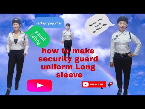 How to make guard uniform Long sleeve - YouTube