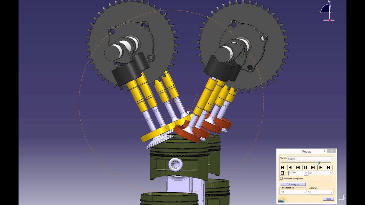 Valvetrain Simulation - YouTube