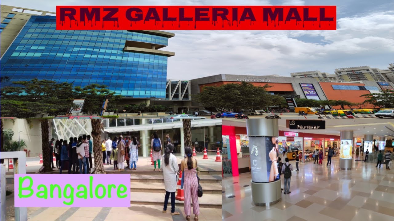 Walking in the RMZ GALLERIA MALL Yelahanka (Bangalore) - YouTube