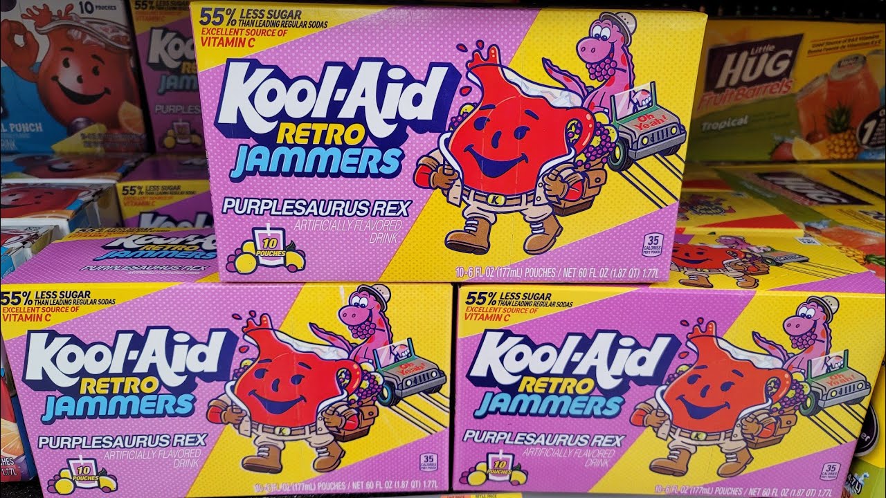 Kool-Aid Purplesaurus Rex Retro Jammers review! - YouTube