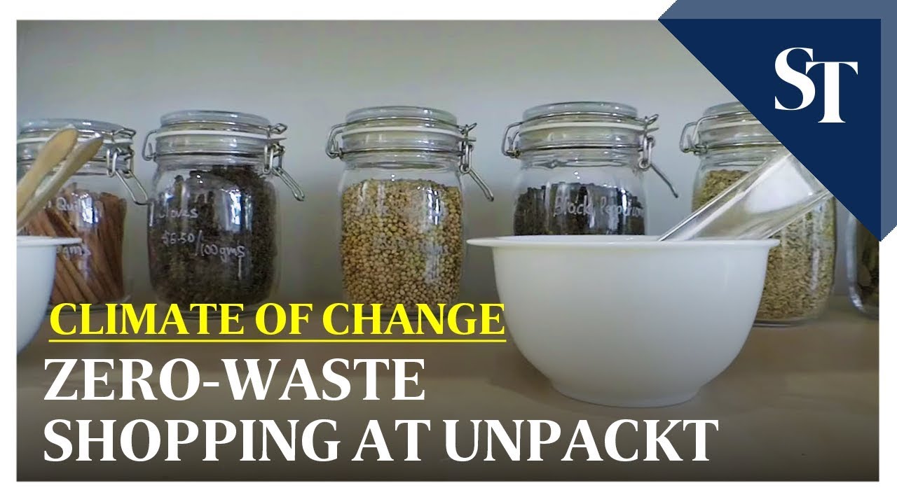 Zero-waste shopping at Unpackt | The Straits Times - YouTube