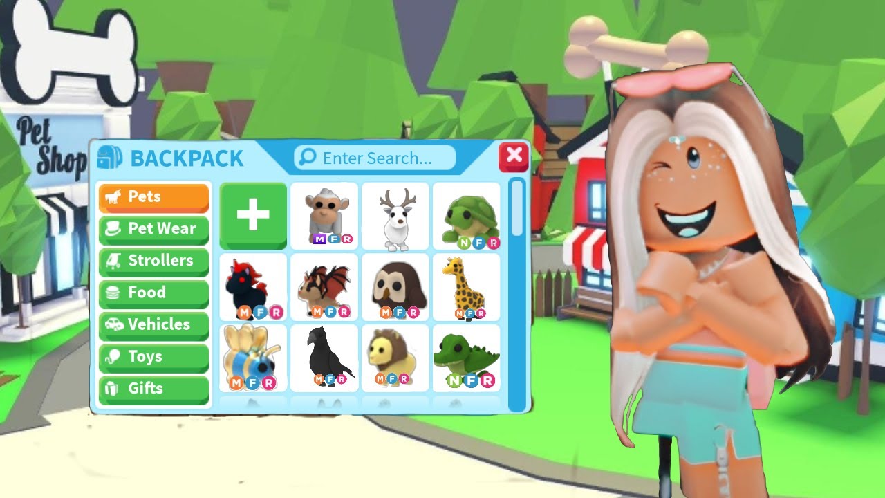 adopt me inventory tour! - YouTube