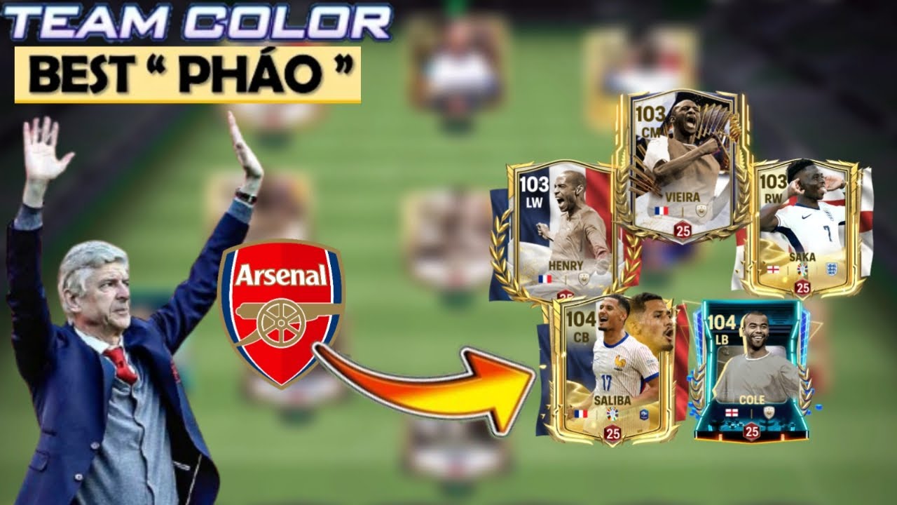 TEAM COLOR #4| TRẢI NGHIỆM ĐỘI HÌNH BEST ARSENAL CỰC KHOẺ | NGÀY NHỮNG ...