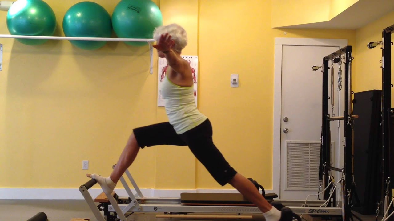 Pilates: How to do Front Splits on the Reformer - YouTube