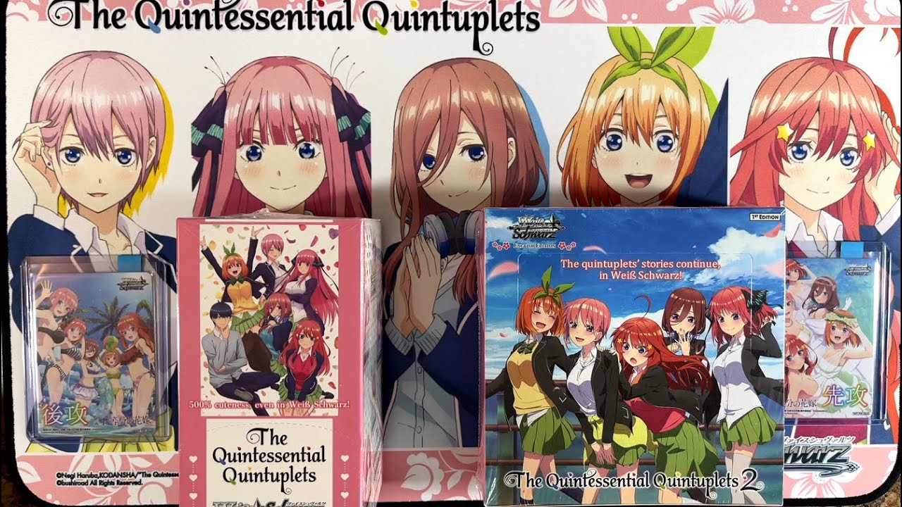 Quints Movie Tonight!! Opening Weiss Schwarz Quintessential Quintuplets ...