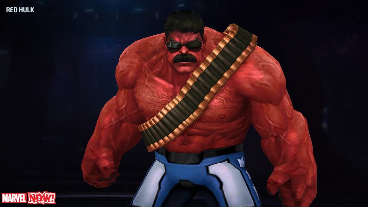 Red Hulk | Marvel Now! | Marvel Future Fight Preview Skills - YouTube