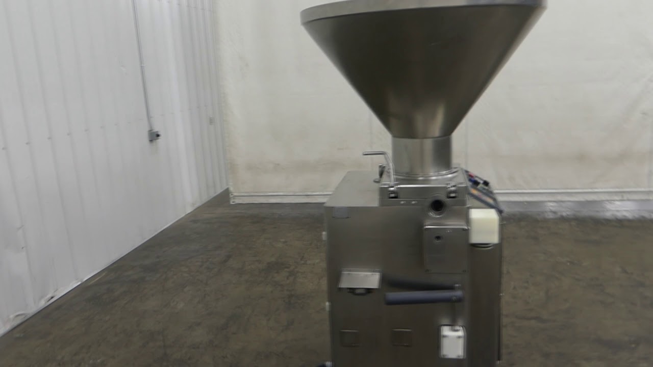 Risco Vane Cell Sausage Meat Stuffer Extruder - YouTube