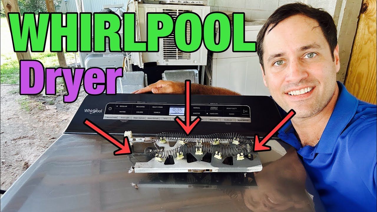 This Pretty Whirlpool Dryer Runs But Will Not Heat | Quick 3387747 ...