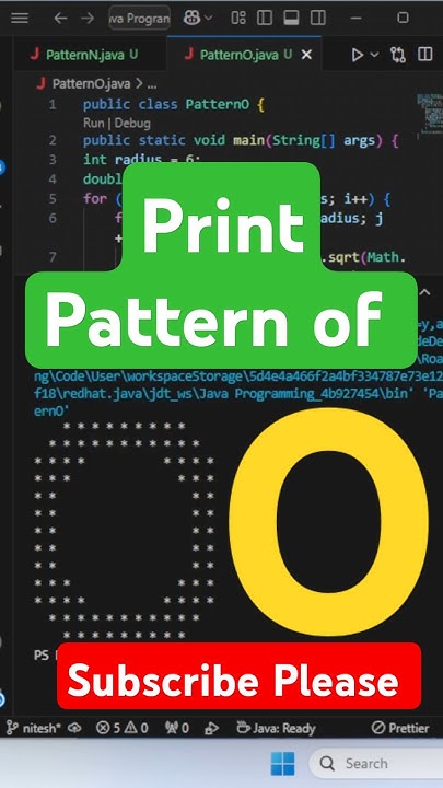 How to Print Character 'O' in Java | #shorts #java #coding #codingshorts #shortsvideo #viralcode ...