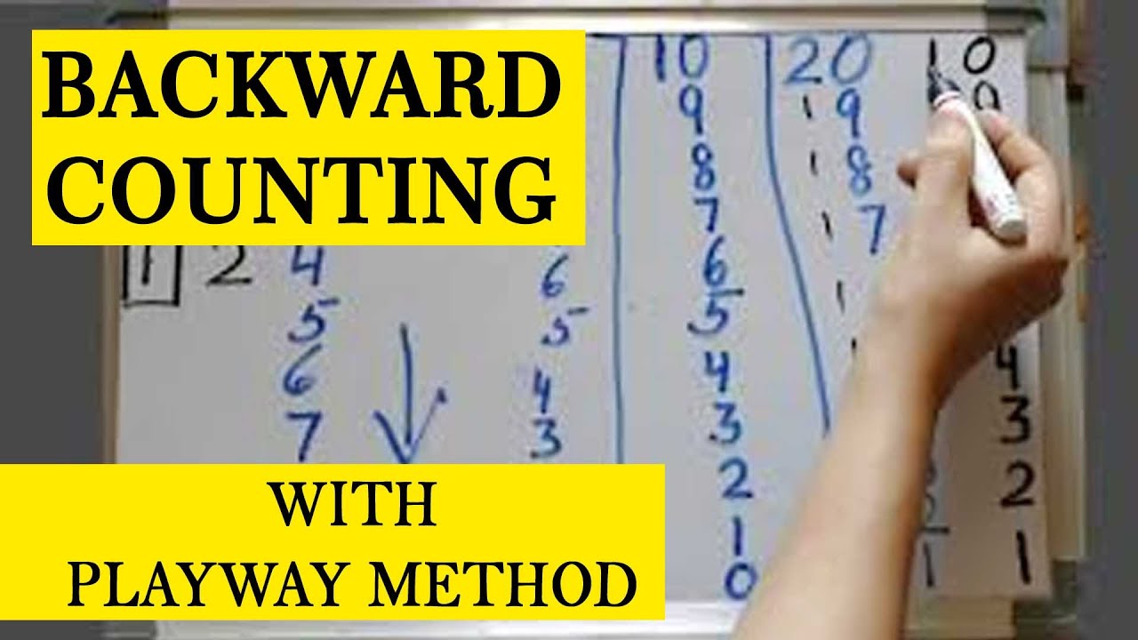Backward counting with playway method..... lkg onwards - YouTube