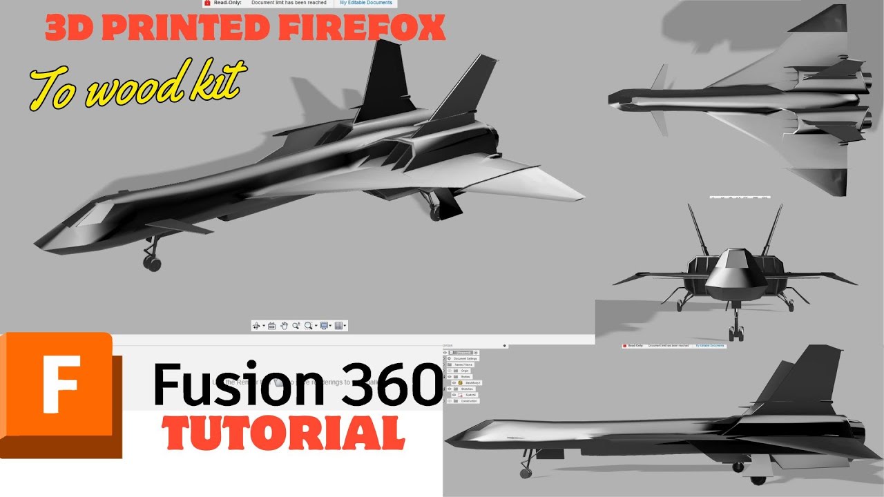 Learn how to make a wood laser cut kit of this Firefox from a 3D ...