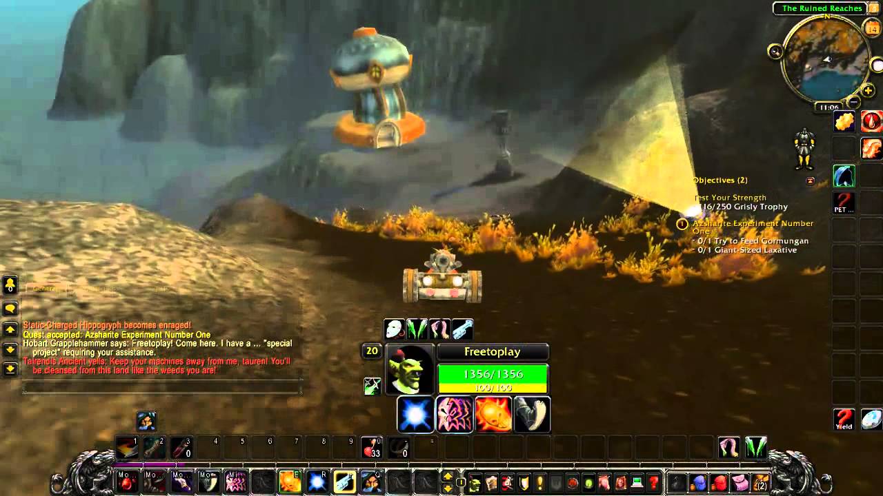 Azsharite Experiment Number One - World of Warcraft Quest - YouTube