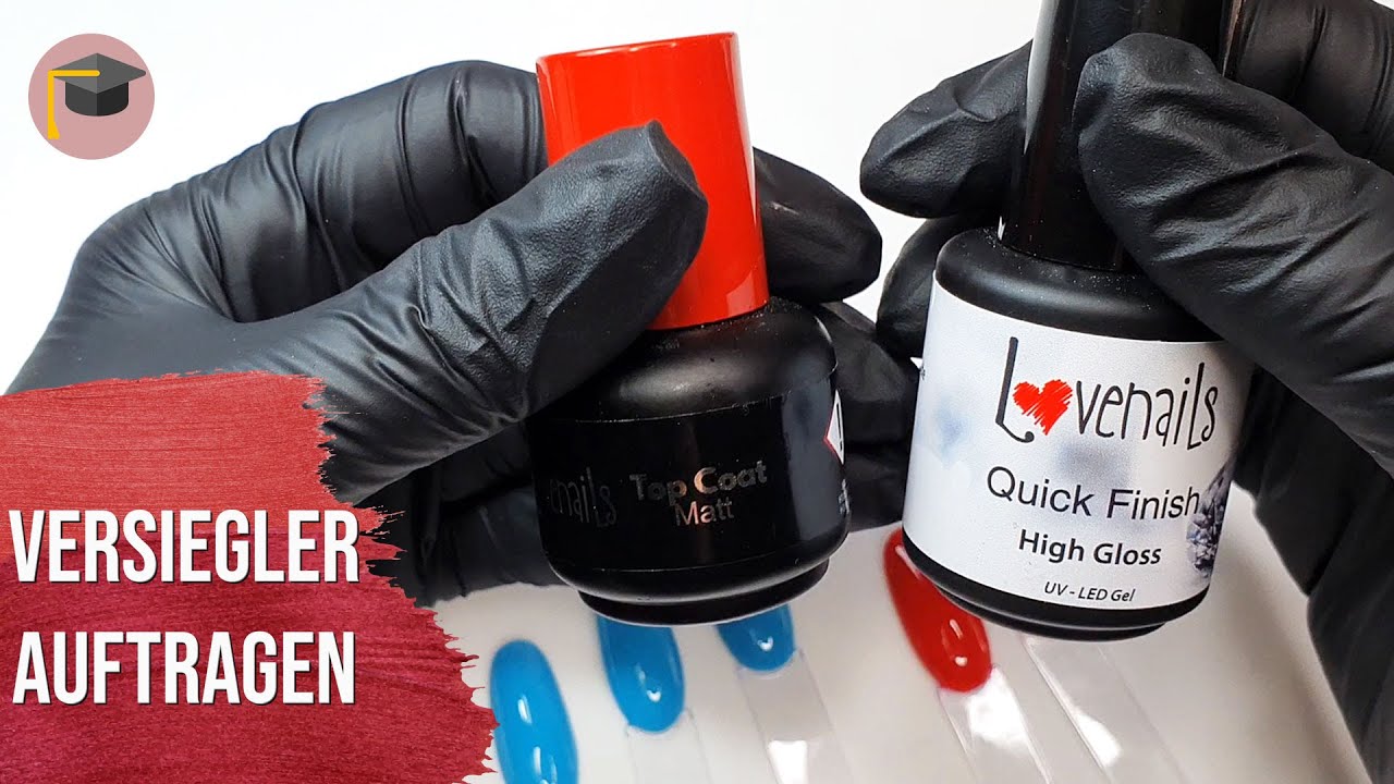 Versiegler richtig auftragen - Matt & High Gloss | Tutorial #106 - YouTube